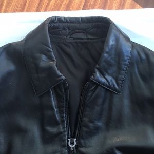 Salvatore Ferragamo | Jackets & Coats | Salvatore Ferragamo Leather ...